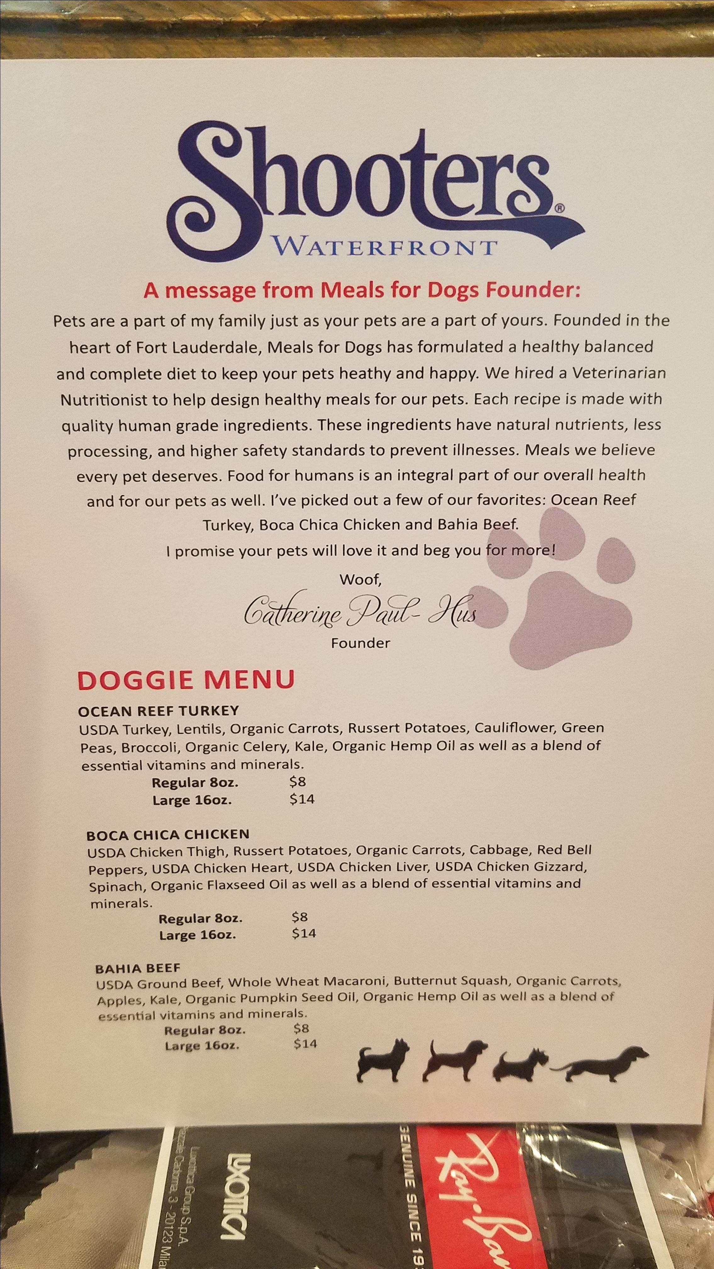 Doggie menu! ⋆ BringFido