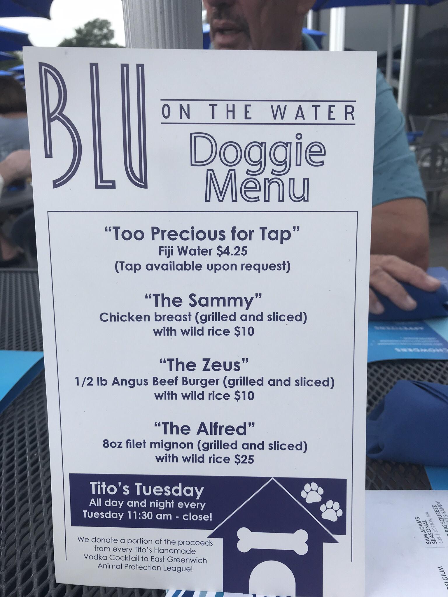 Blu Pet Menu ⋆ BringFido